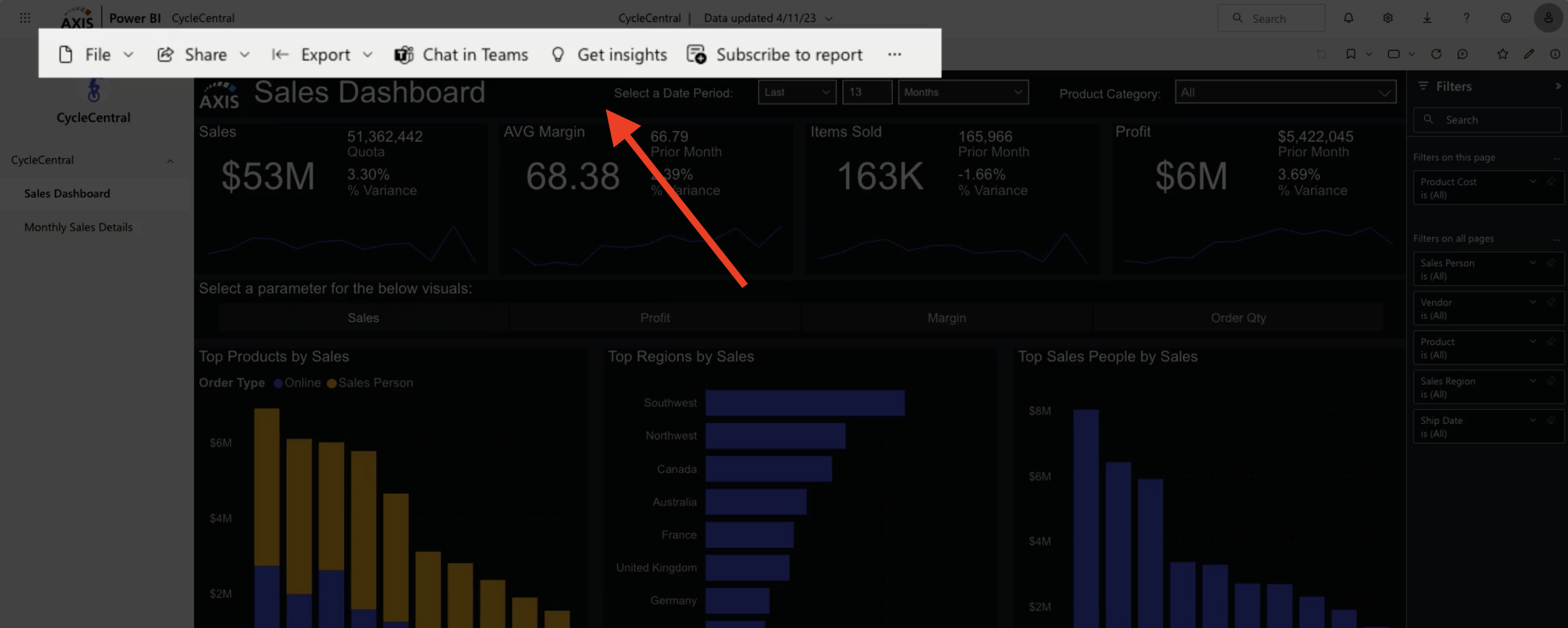 PBI 101 - Working with Power BI Service
